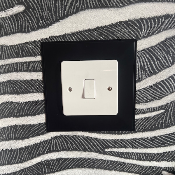 Finger Plates Light Switch Single and Double Plug Socket Surround Panel ...