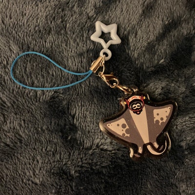 Big Man Deep Cut Splatoon 3 Phone Charm Strap Keychain Sparkle Epoxy - Etsy