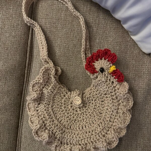 Crochet Chicken Bag Pattern Only U.S Terms - Etsy