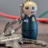 Paramedic Peg Doll Keyring / Charm 4.3cm personalised NHS Key Worker ...