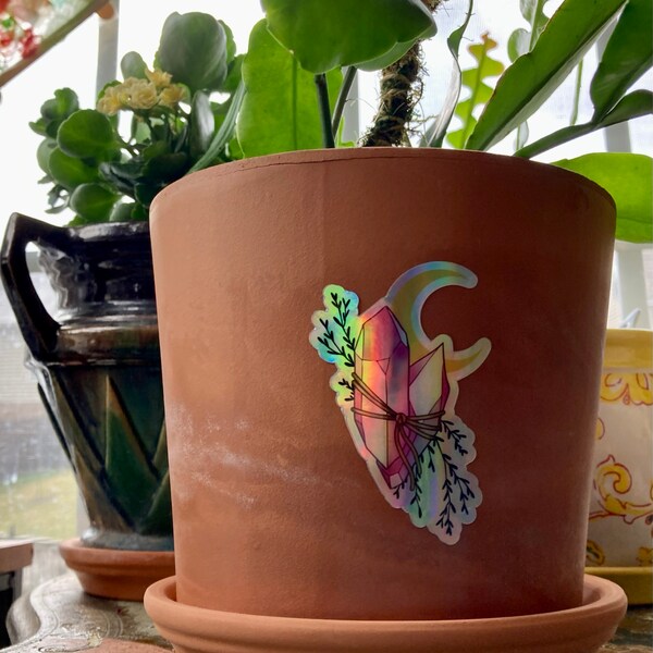 Cottagecore Mushroom Clear Sticker, Nature Inspired Sticker, Magical ...