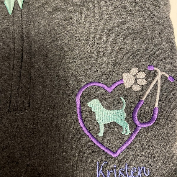 Personalized Vet Tech Pullover, RVT Sweatshirt, Vet Assistant ...