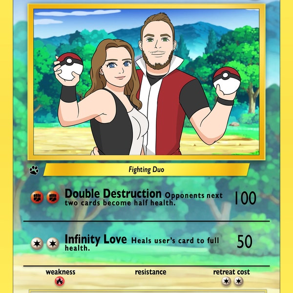 Custom Pokemonstyle Portraits | Poke Cards | Digital Image | Pokepet ...