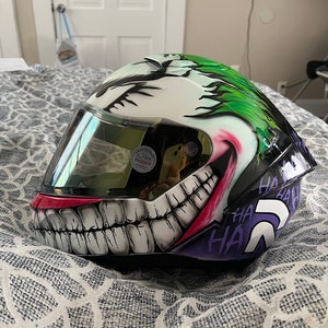 Custom Airbrushed Motorcycle Helmet - Etsy Canada