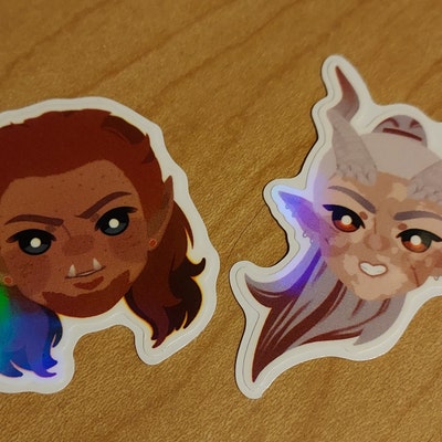 Baldur's Gate 3 Holographic Sticker Sheet Lae'zel, Astarion, Gale ...