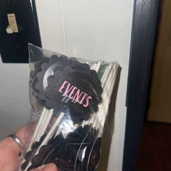 Corporate Logo Promotional Cupcake Toppers Logo Branded Cupcake Toppers ...