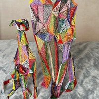 Paper Man, Papercraft, Digital Template, Origami, PDF Download DIY, Low ...