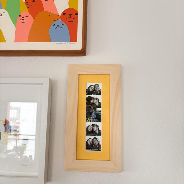 2x8 Photo Booth Frame (4x10 Frame) to Fit One 2x8 Photo Strip Wedding ...