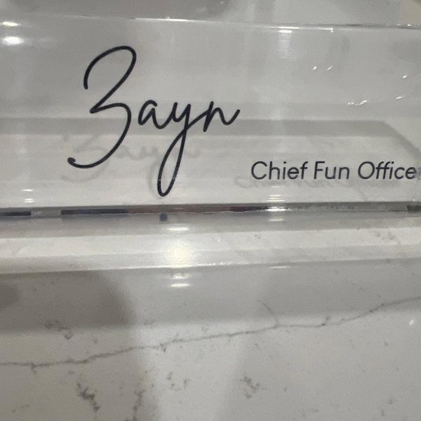 Personalized Name Plate for Desk, Custom Office Decor, Work Gift ...