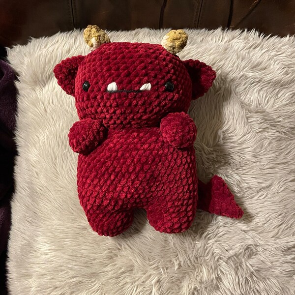 Crochet Pattern Chubby Devil Monster // Demon Crochet Pattern // Cute ...