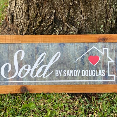 Sold by Sign Real Estate Testimonial Prop 9x24 Different Design on Each ...