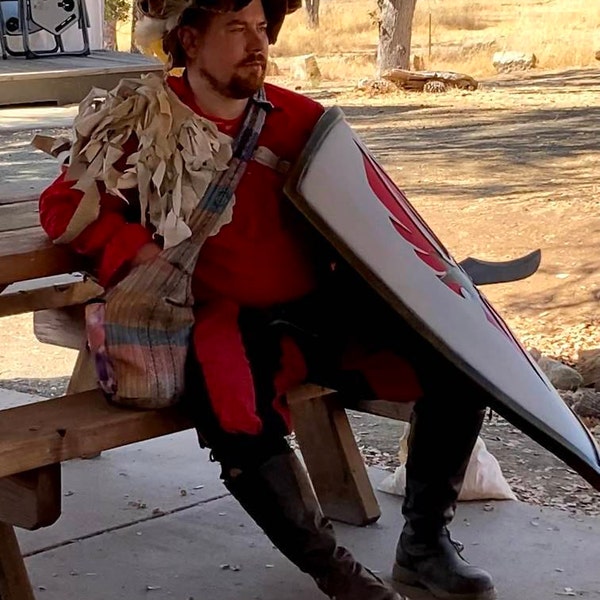 Yellow Striped Chenille Medieval Hat, Renaissance Hat, Fantasy Hat ...