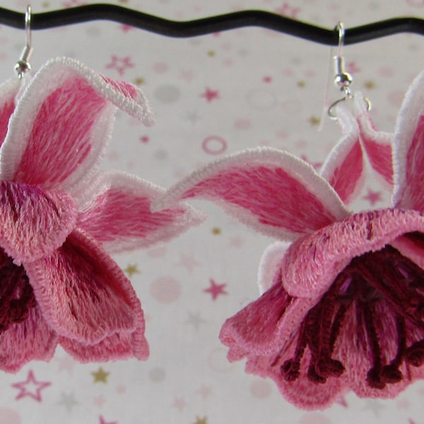 Fuchsia FSL Machine Embroidery Designs Free Standing Lace Embroidery ...
