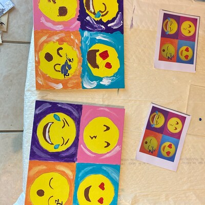 Emoji DIY Paint Kit Kid's Art Project, Things for Kids to Do, Fun ...