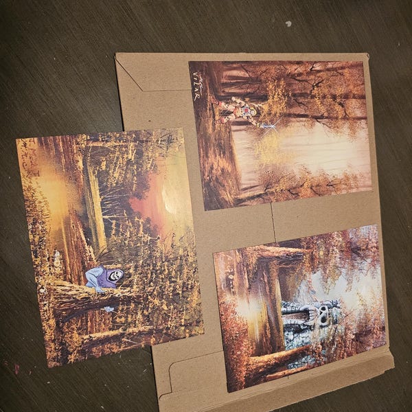 Tie Fighter Sunset Stormtroopers Upcycled Thrift Store Painting Star ...