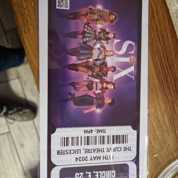 Theatre Ticket Personaliesed Musical Theatre Ticket Memorbilia Ticket ...