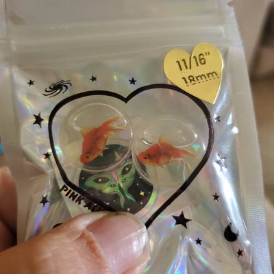 White Non-flare Acrylic Ear Plugs Stretchers Gauges Pair/kit 14g 12g ...