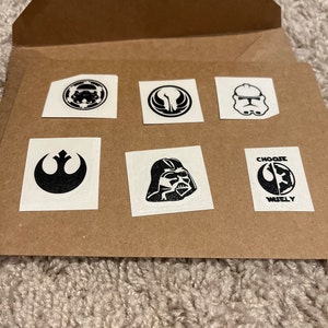 Star Wars Vinyl Logo Car Window Stickers Jedi Stormtrooper - Etsy UK