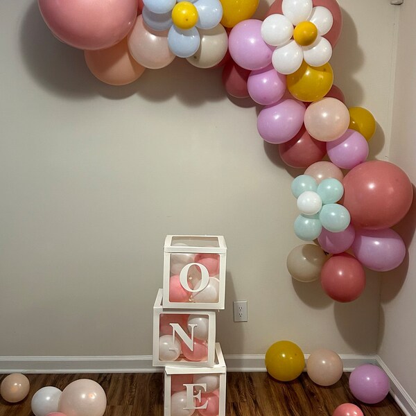 147pcs Daisy Flower Balloon Garland Kit Two Groovy Party Balloon Arch ...