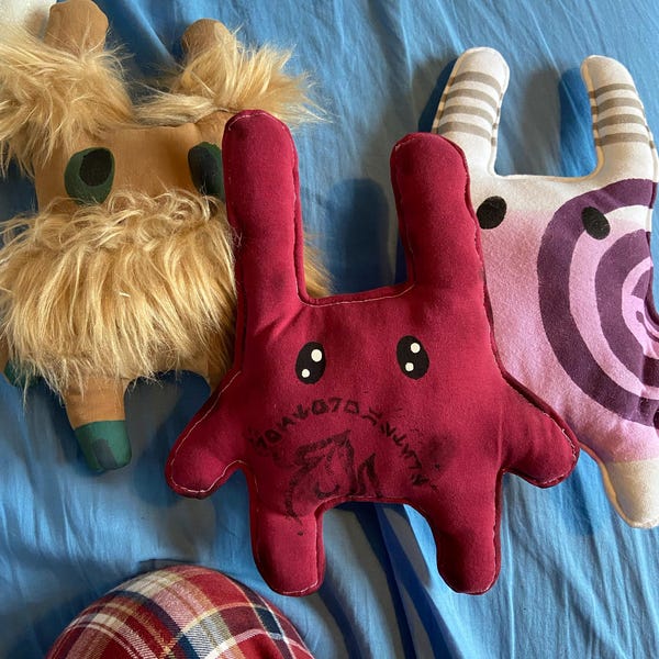 Extra Large Tooka Doll Loth Cat Plush-bespin Blue & Red - Etsy