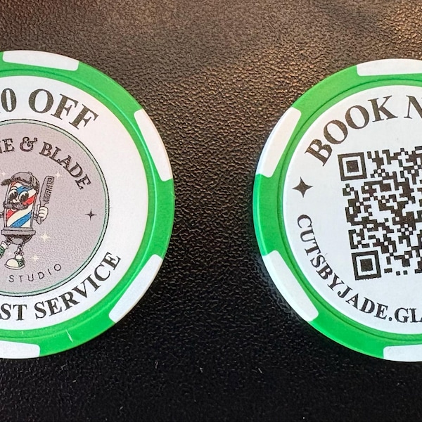 Personalized Business Card Poker Chips Set - Custom Poker Chip ...