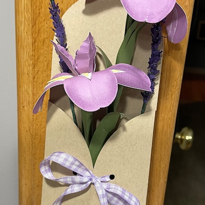 Japanese Iris Paper Flower Templates Video Tutorial Instant Download ...