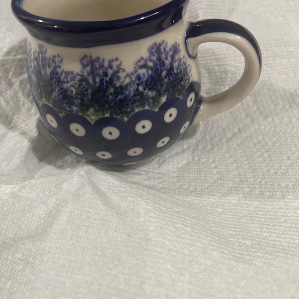 Polish Pottery Plate Peacock Pattern by Boleslawiec Handmade Poland Art ...