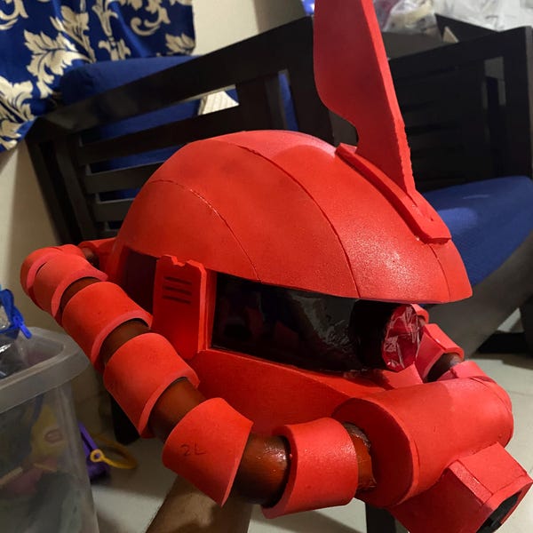 Zaku II Helmet Gundam Foam Pattern - Etsy