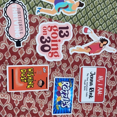 13 Going on 30 Sticker Set Jenna Rink Wishing Dust Razzles Thirty ...