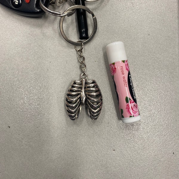 Rib Cage Keychain, Human Ribcage Keyring, Human Anatomy Keychain ...