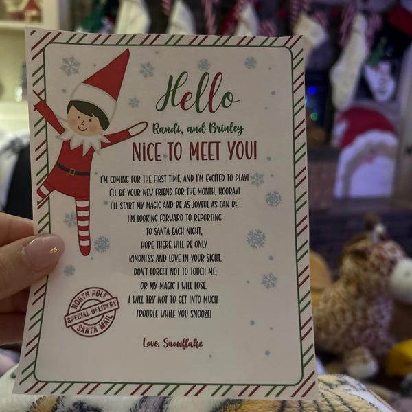 EDITABLE Elf Letters, Elf Welcome Letter, Elf Goodbye Letter, Elf Rules ...