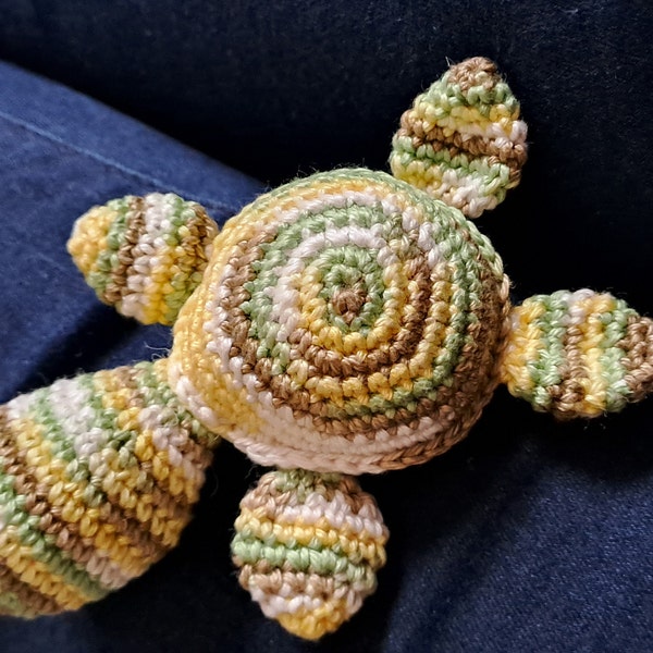 CROCHET PATTERN Sea Turtle Rattle, Sea Animal Rattle Crochet Pattern ...