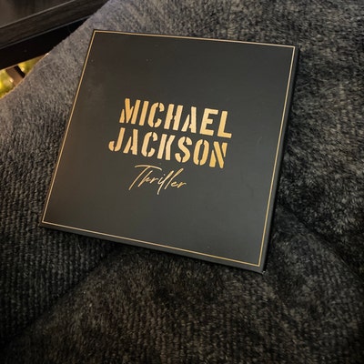 MJ Vinyl Record Coasters, Set of 2, Pop Music Coasters, Album Cover, MJ ...
