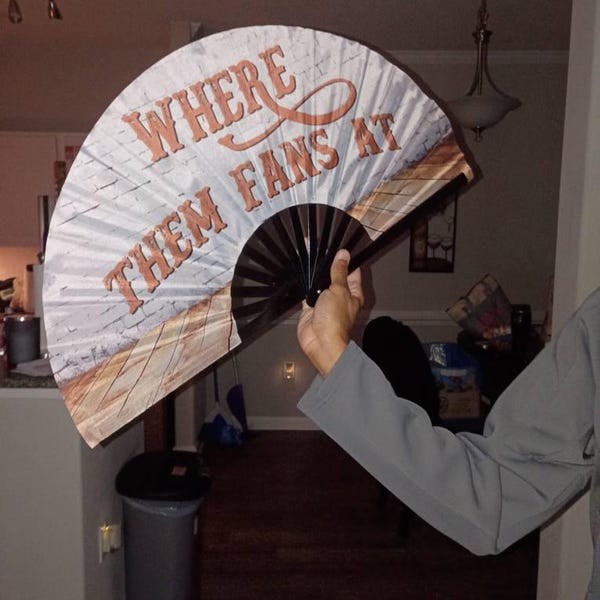 Clack Fans for Line Dancing, Boots on the Ground Folding Hand Fan ...
