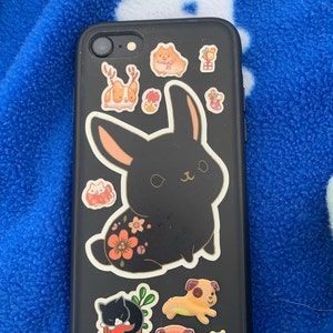Vinyl Sticker Sleeping Bunnies | Etsy