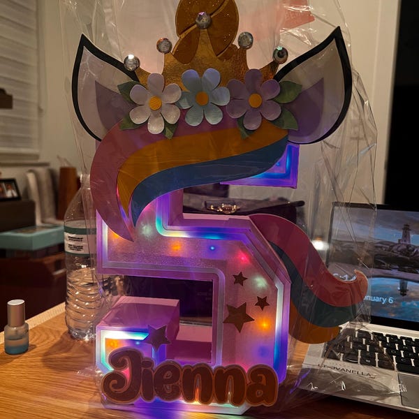 Notorious ONE Theme 3D Letters With Name Hip Hop Party Theme Rap ...