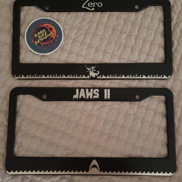 Custom Laser Engraved License Plate Covers | Frames - Etsy