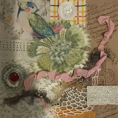 Snippet Roll Rabbit Slow Stitch Kit Easter Spool Pack Mixed Media ...