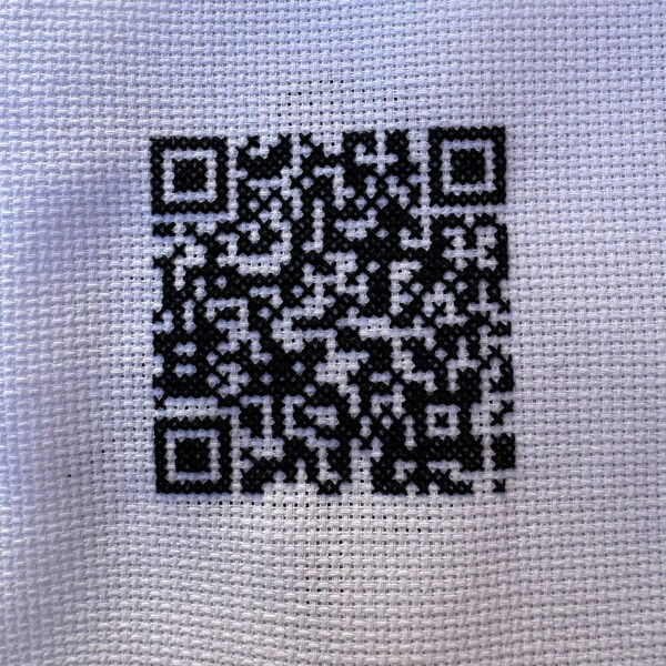 Rickroll QR Code Cross Stitch Pattern - Etsy