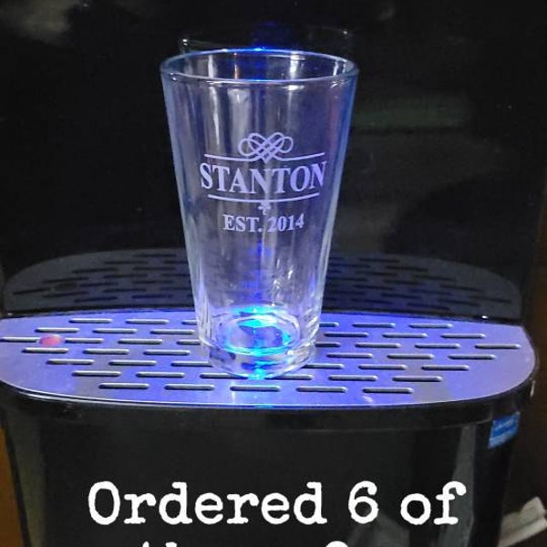Custom Engraved Personalized Pint Beer Glass, Engraved Beer Glass ...