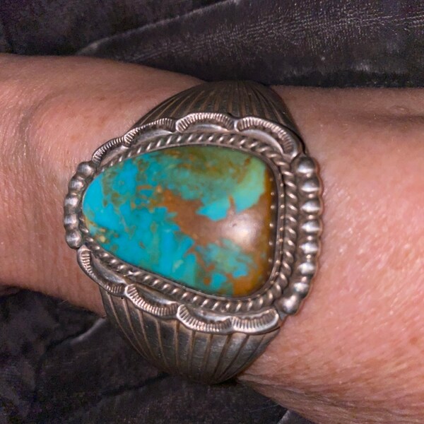 Navajo Micro Inlay Ring, Clayton Tom, Multi Stone and Sterling Silver ...
