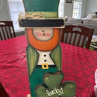 Standing Wood Santa/3 Ft Tall/primitive Christmas Decor/ Rustic St ...