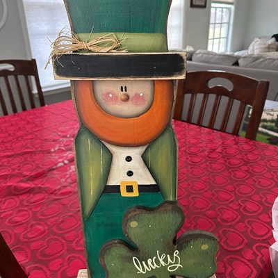 Standing Wood Pilgrim Set/3 Feet Tall/primitive Thanksgiving Decor/made ...