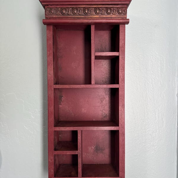 Curio Wall Shelf for the Display of Collectables Antiques Knick Knacks ...