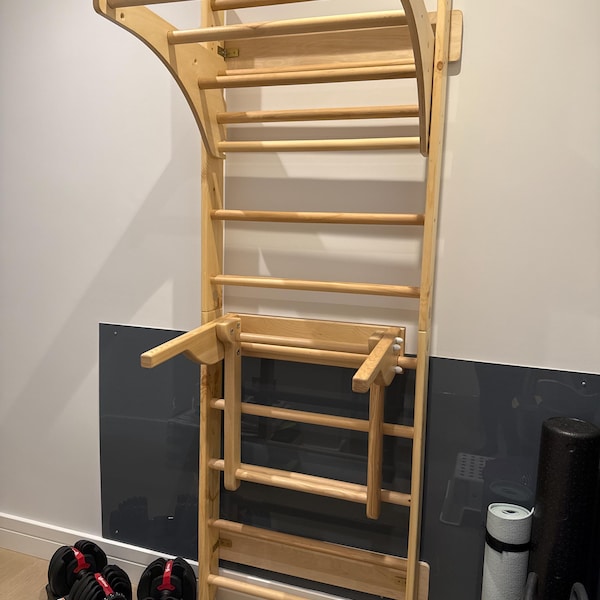 Dip Bars for Swedish Ladders Made of Wood - Sport Attachments ...