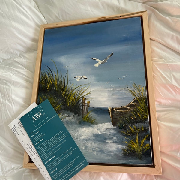 Natural Wood Floating Frame, Available in Maple, Walnut, Cherry, and ...