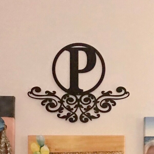 Personalized Metal Scroll Sign - Personalized Name Metal Sign - Custom ...