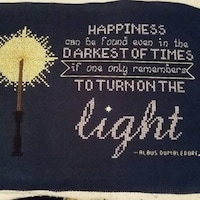 Dumbledore Turn on the Light cross Stitch PATTERN DOWNLOAD - Etsy Canada