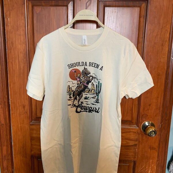 Should A Been A Cowgirl Shirt,retro Cowgirl Shirt,western Graphic Tee ...