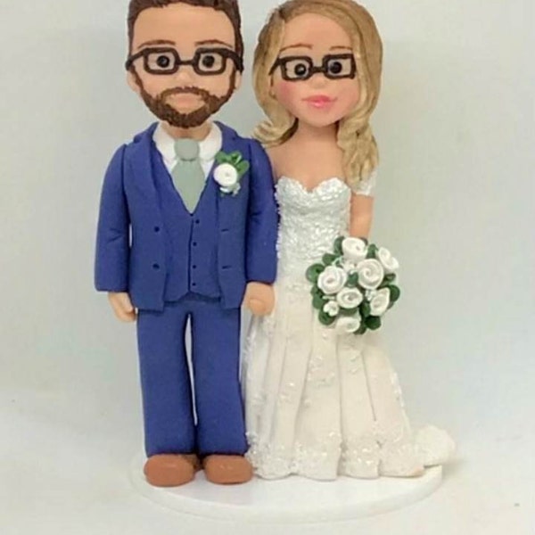 Personalised Wedding Cake Topper, Custom Wedding Cake Topper, Bride and ...